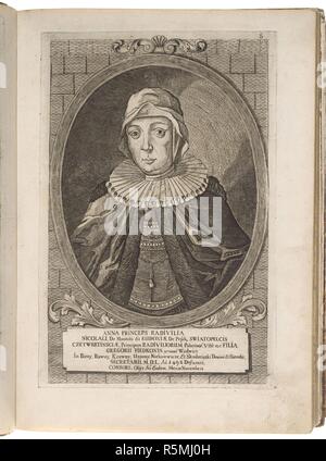 Anna Radziwill (Boner). From: Icones Familiae Ducalis Radivilianae ...