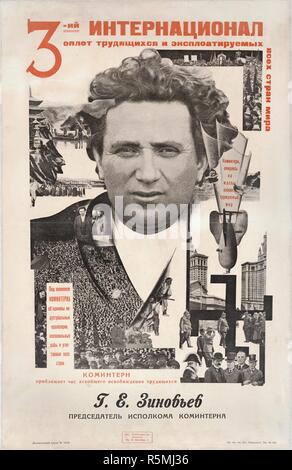 Soviet propaganda poster for the Third International. The Communist ...