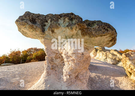 Mushroom rock phenomenton located near Beli Plast village, Bulgaria ...