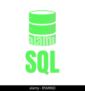 SQL Database Icon Logo Design UI or UX App Stock Photo - Alamy