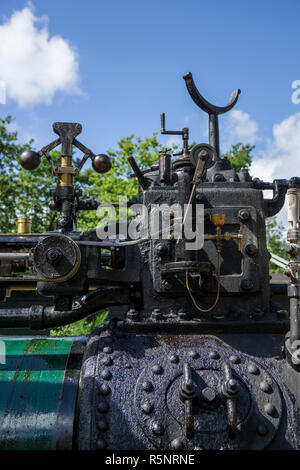 Obsolete steam train and water pump at the railway station at ...