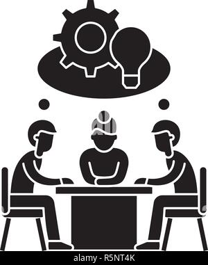 Collective Idea Icon. Team Teamwork Brainstorm Lightbulb Group ...