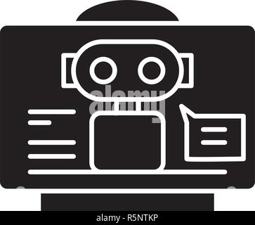 Virtual business assistant vector illustration. Teamwork on performance ...