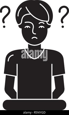 Confusion vector icon isolated on transparent background, Confusion ...