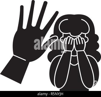 Physical abuse concept icon Stock Vector Image & Art - Alamy
