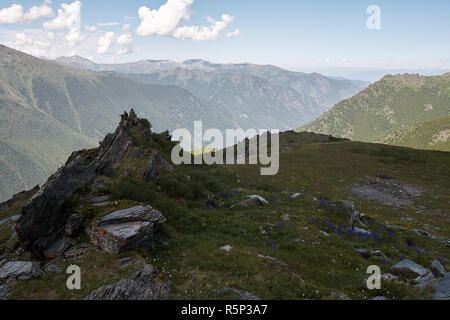 Altai Mountains, Russian Altay.The jagged mountain ridges derive their ...
