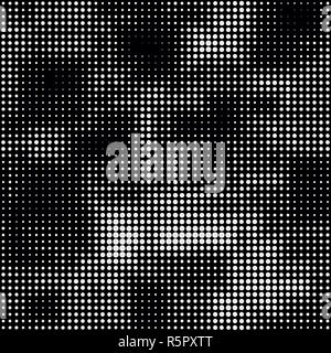 Modern seamless pattern with dots transition halftone Stock Photo - Alamy