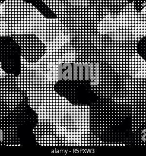 Modern seamless pattern with dots transition halftone Stock Photo - Alamy