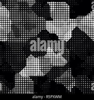 Modern seamless pattern with dots transition halftone Stock Photo - Alamy