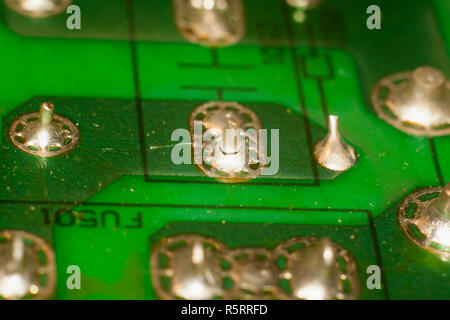 Solder defect on the circuit board Stock Photo - Alamy