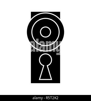dooe knob, handle silhouette vector symbol icon design Stock Photo - Alamy