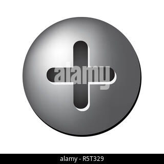 screw head vector symbol icon design Stock Photo - Alamy
