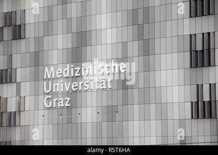 lettering of the medical university of graz in styria Stock Photo - Alamy