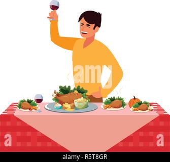 Thanksgiving design with roasted turkey over sunflower and brown ...