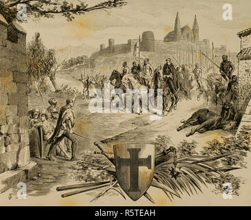 Middle Ages. Religious wars between the West and the East led by the ...