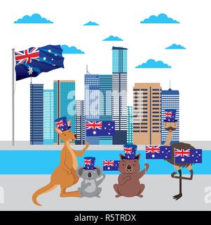 animals australia day celebration Stock Vector Image & Art - Alamy