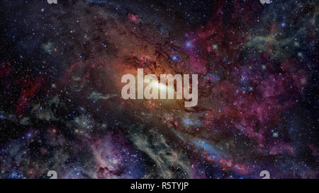 Open space with nebulae and galaxies. Elements of this image furnished ...