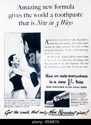 Advertisement for Pepsodent toothpaste Stock Photo - Alamy