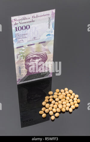 Venezuela Bolivar banknotes - metaphor for Hyperinflation in the ...