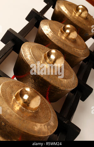 Bonang, kettle or pot gongs. Kulintang gongs or gong-chime from ...