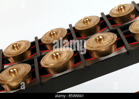 Bonang, kettle or pot gongs. Kulintang gongs or gong-chime from ...