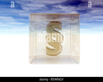 paragraph symbol in glass cubes Stock Photo - Alamy