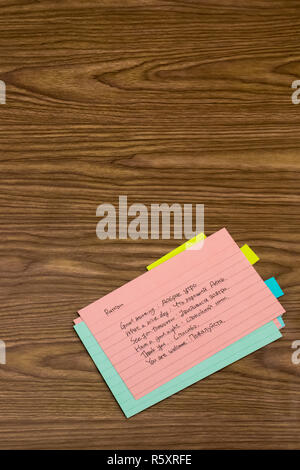 Russian; Learning New Language Writing Words on the Notebook Stock ...