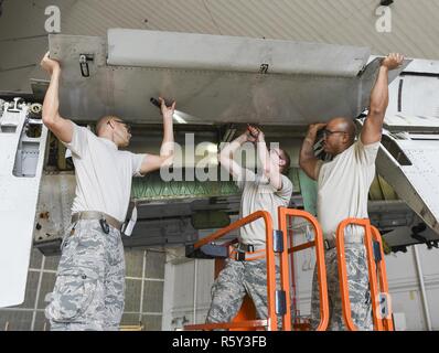 U.S. Airmen with the 461st Aircraft Maintenance Squadron, 461st Air ...