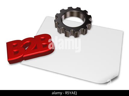 b2b tag and gear Stock Photo - Alamy
