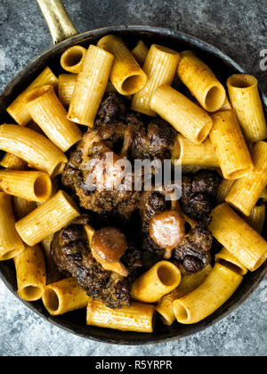 rustic italian oxtail ragu pasta Stock Photo - Alamy