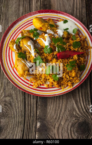 Composition of chick-peas , rice and spice on the dark stone vertical ...
