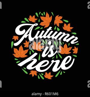 Autumn Fall Quote and Saying Stock Vector Image & Art - Alamy
