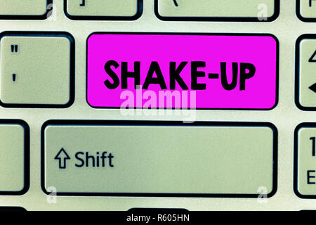 Handwriting text Shake Up. Concept meaning way of meeting someone or ...