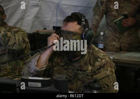 4th Cavalry "Saber" Brigade Commander Col. Timothy Gallagher presides ...