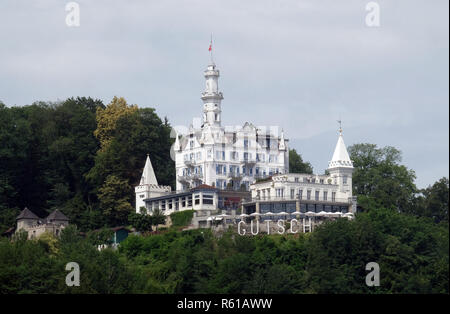 castle hotel Gutsch Lucerne tourism fairy tale castle landmark ...