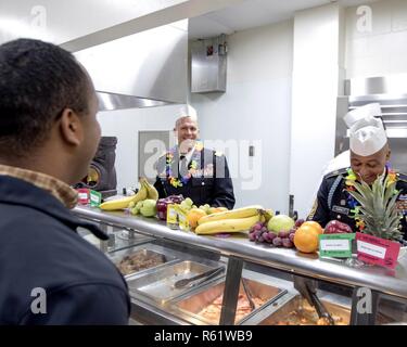 Command Sgt. Maj. Juan Cornett (right), Fort Wainwright command ...