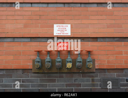 fire pump test connection on a building in Nashville Tennessee USA ...
