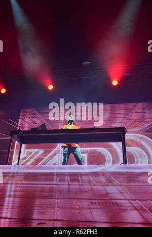 Zedd performing live in concert at Watsco Center in Carol Gables ...