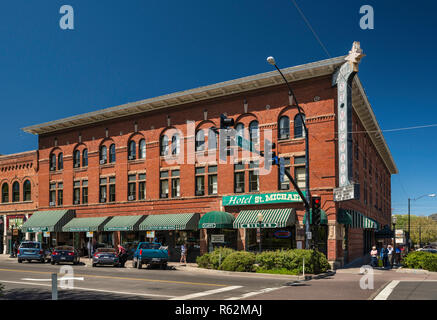 Historic Hotel St Michael, Whiskey Row at Courthouse Plaza in Prescott ...