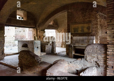 Thermopolium of Via di Diana (Taberna) in the ancient Roman port of ...