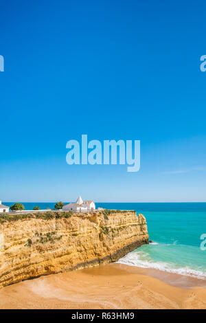 Nossa Senhora da Rocha church in Algarve at sunset, Portugal Stock ...