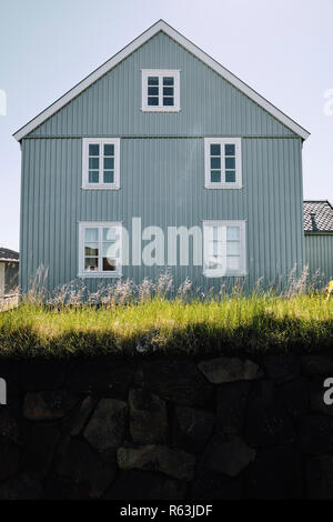 Icelandic architecture - typical house design in Iceland Stock Photo ...