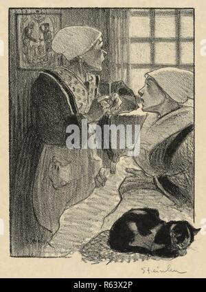 France, Brittany. Illustration of daily life. Photo by Martin Bertrand ...