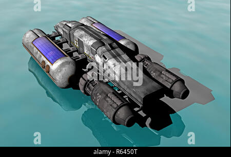 float glider with jet engines above the water Stock Photo - Alamy