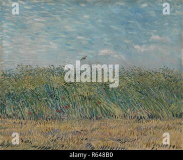 Wheat Field with a Lark, by Vincent van Gogh, 1887, Netherlands, Europe ...