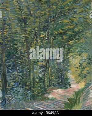 Path in the Woods 1887; Paris, France by Vincent van Gogh Stock Photo ...