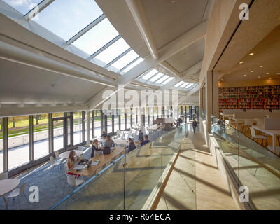 Side elevation towards library and learning centre. Auditorium Carnal ...