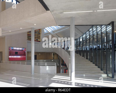 Internal corridor and circulation spaces with stairway. Auditorium ...