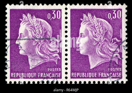 France Postage Stamp - Marianne of Cheffer Stock Photo - Alamy