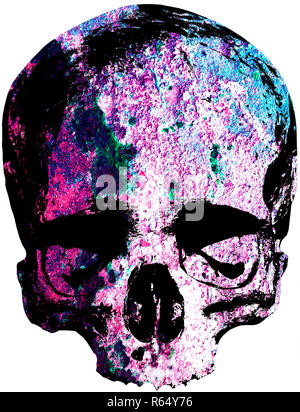 skull with rust / rusty skull / rusty skull Stock Photo - Alamy